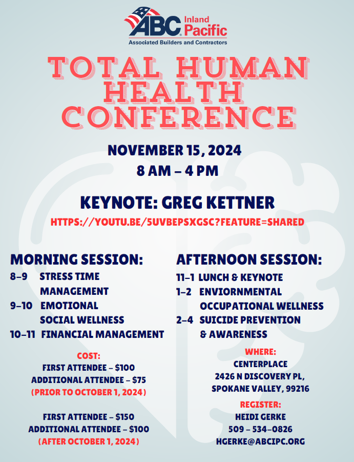 ABC Inland Pacific's Total Human Health Conference - Spokane Suicide ...
